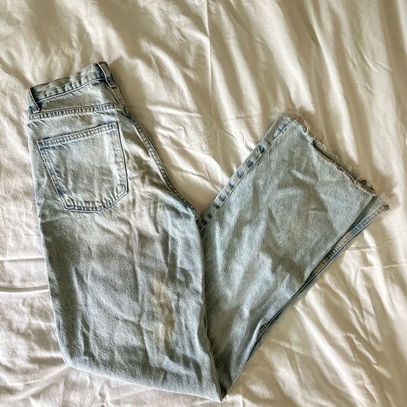Zara | Jeans | Zara Wide Leg Light Wash Jeans | Poshmark